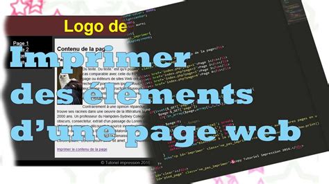 Html Php Javascript Imprimer Des éléments Dune Page Web Youtube