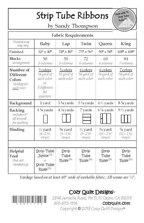 Strip Tube Ribbons Handcrafters House