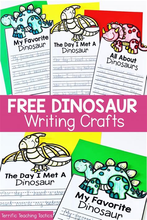 Free Dinosaur Writing Prompts Terrific Teaching Tactics