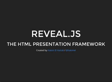 reveal js 3 0 0 pdf web design and html internet