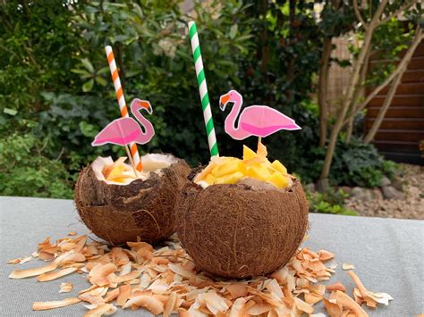 Kokos Mango Cocktail - een cocktail van SterkInDeKeuken