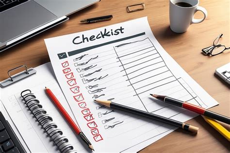 premium photo team checklist concept illustration