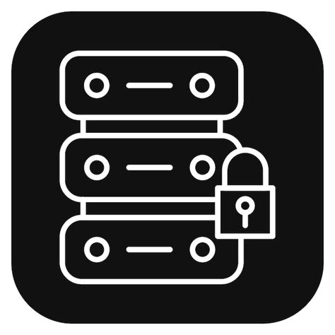 Premium Vector Server Locked Vector Illustration