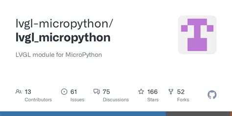 Github Lvgl Micropythonlvglmicropython Lvgl Module For Micropython