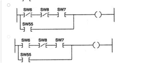 Solved 1 Point Identify The Optimum Ladder Logic Rung For