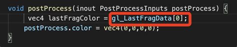 use of gl arm shader framebuffer fetch or gl ext shader framebuffer