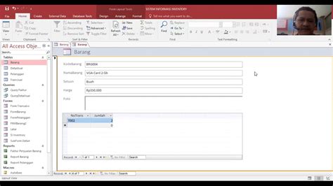 1 Tambah Form Di Msaccess Youtube