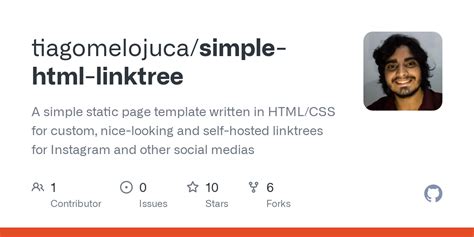 Github Tiagomelojucasimple Html Linktree A Simple Static Page