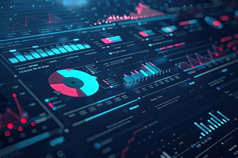 Aipowered Data Analytics Dashboard For Business Insights Premium Ai Generated Image