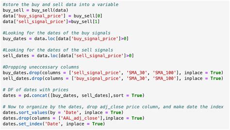 sma short moving average in python continued by joseph hart the