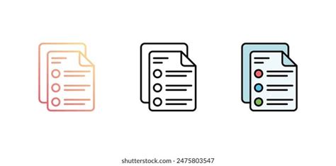 Assignment Icon Design White Background Stock Stock Vector Royalty