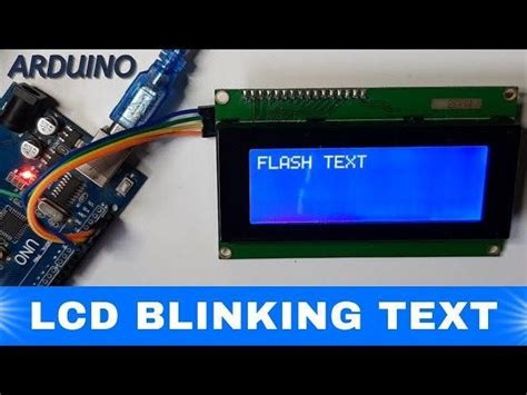Lcd I2c Blinking Text Using Arduino Arduino Lcd Arduino Modules