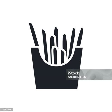 감자 튀김 아이콘입니다 패스트푸드 분리형 벡터 실루엣 0명에 대한 스톡 벡터 아트 및 기타 이미지 0명 가방 감자 요리