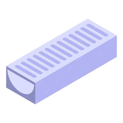 Premium Vector Metal Gutter Icon Isometric Of Metal Gutter Vector