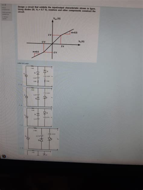 Solved Design A Circuit That Exhibits The Input Output Chegg Com