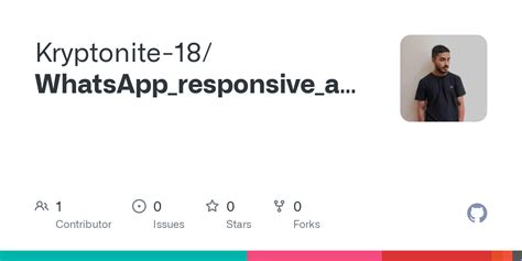 Github Kryptonite 18whatsappresponsiveappclone