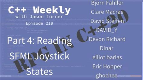 C Weekly Ep 219 Rpg In C20 Part 4 Reading Sfml Joystick