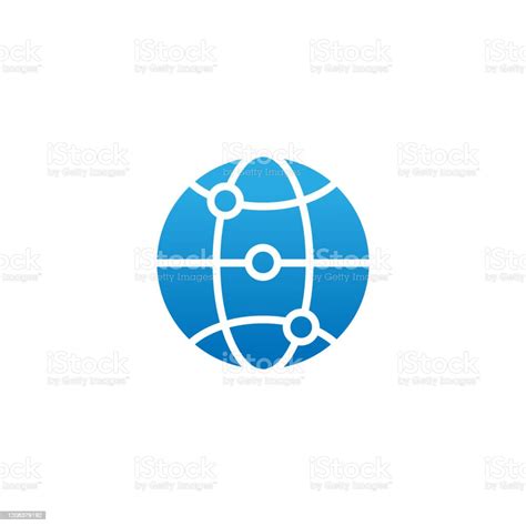 글로브 아이콘 벡터 디자인 그림입니다 웹 사이트 모바일 그래픽 요소 로고 응용 프로그램 Ui에 대한 글로브 벡터 일러스트 레이션 에 대한 스톡 벡터 아트 및 기타