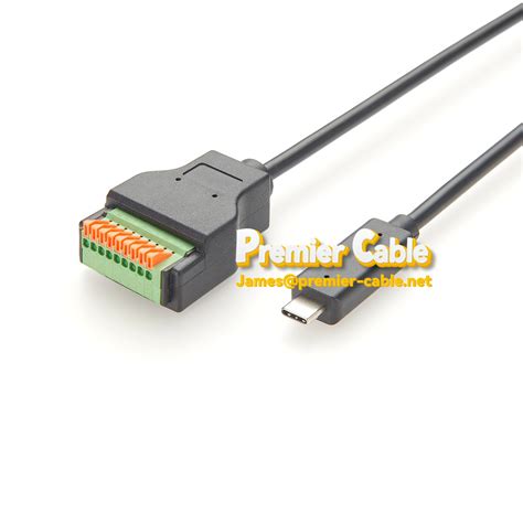 China Oem Usb C Usb A To Rs232 Serial Cable Wire End Manufacturers