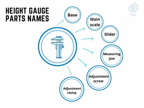 Vernier Height Gauge Diagram Parts Least Count