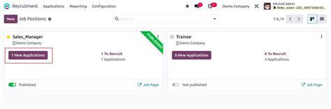 Recruitment In Odoo Odoo V Enterprise Edition Book
