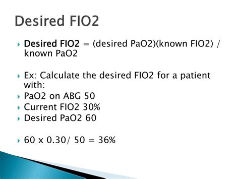 Ppt Ventilator Formulas And Review Powerpoint Presentation Free