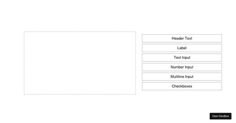 Form Builder Codesandbox