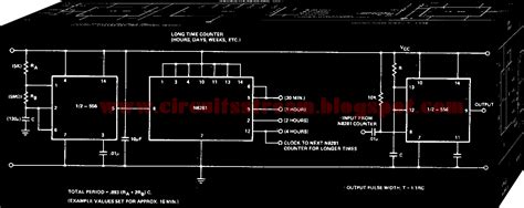 555 Timer Long Time Delay Circuit Diagram Electronic Circuit Diagrams Schematics