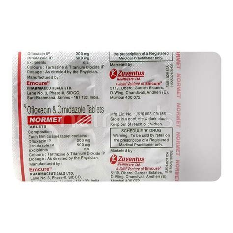 Buy Normet Tablet 10s Online At Upto 25 Off Netmeds