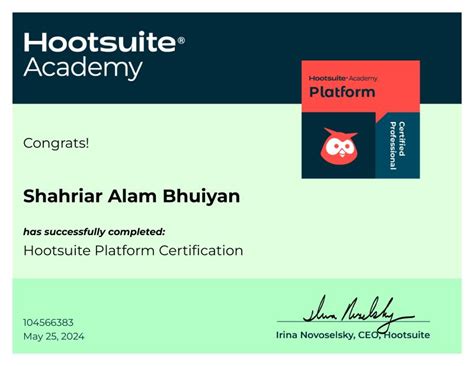 Shahriar Alam Bhuiyan On Linkedin Im Happy To Share That Ive Obtained A New Certification