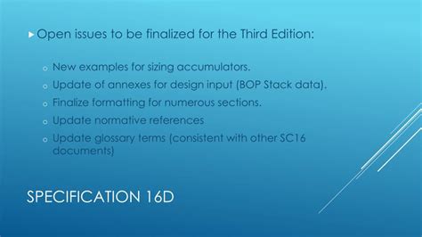 PPT API SC 16 Task Group For Specification 16D PowerPoint Presentation ID 3059532