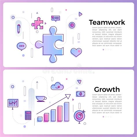 Thin Line Icon Layout Design Flat Design Concept â€œâ€ Vector Stock