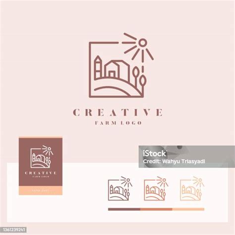 팜 로고타입 세트 벡터 아이콘 템플릿 농가에 대한 스톡 벡터 아트 및 기타 이미지 농가 로고 0명 Istock