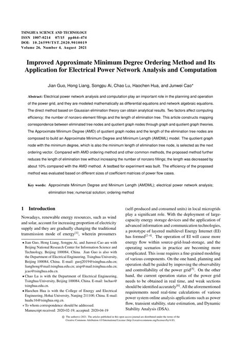 Pdf Improved Approximate Minimum Degree Ordering Method And Its