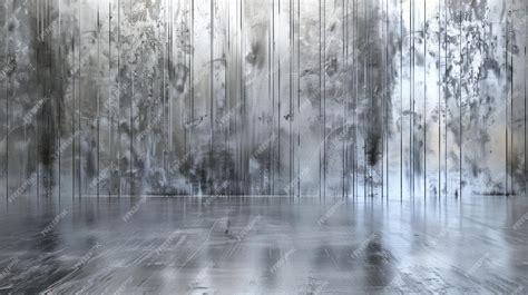 Abstract Silver Metallic Wall Background Premium Ai Generated Image