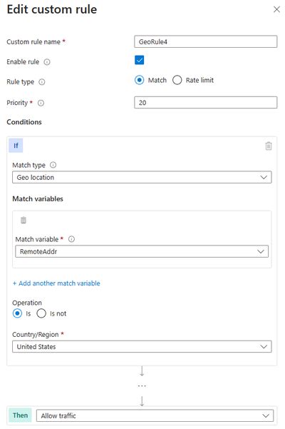 Enhancing Cybersecurity Geomatch Custom Rules In Azure Waf Microsoft Community Hub