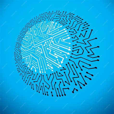 premium vector vector technology cpu design with circular microprocessor scheme computer