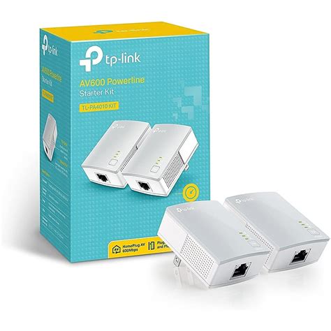 Tp Link Av600 Nano Powerline Adapter Starter Kit White 2 Pack Tl Pa4010kit Image 1