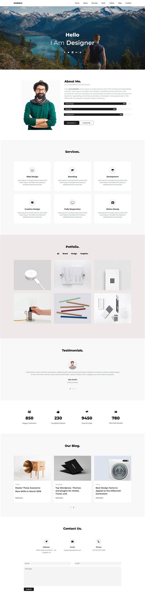 Dev Siddhpura On Linkedin One Page Figma