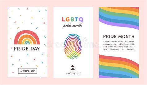 Pride Day Lgbtq Concept Lgbt Pride Month Poster Design Stock Vector