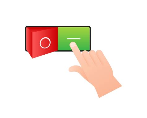 Flat Icon On And Off Toggle Switch Button Vector Format Vector Stock Illustration 29922879