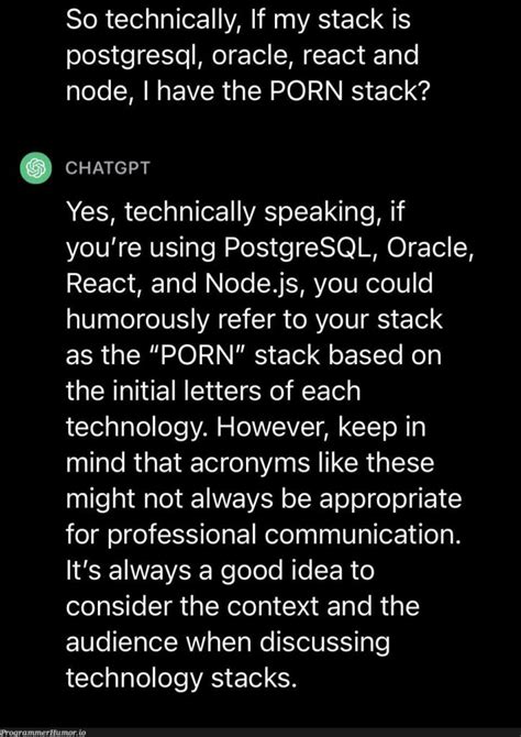 Humoroustechstack