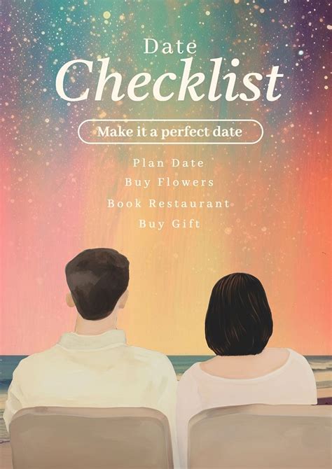 Date Checklist Poster Template Premium Editable Template Rawpixel