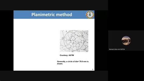 Grain Size Determination Intercept And Planimetric Methods Youtube