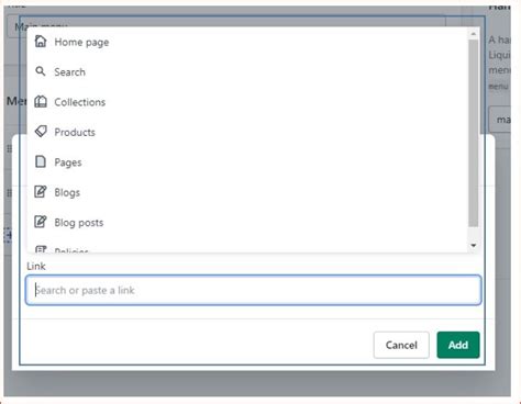 How To Create Navigation For Main Menu Shopify Faqs My Shopify Stores