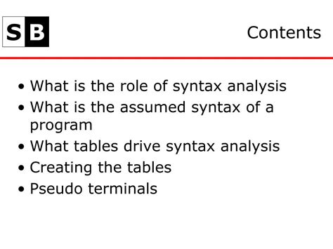 Ppt Syntax Analysis Powerpoint Presentation Free Download Id690924