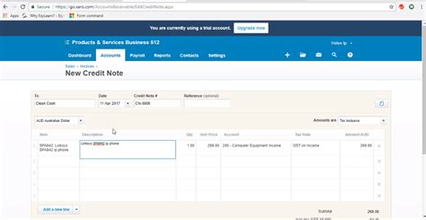 acctxer5121007 xero training learn to process and apply a credit note