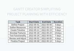 Streamline Project Planning With Smart Automation From An AI Gantt Chart Creator Excel