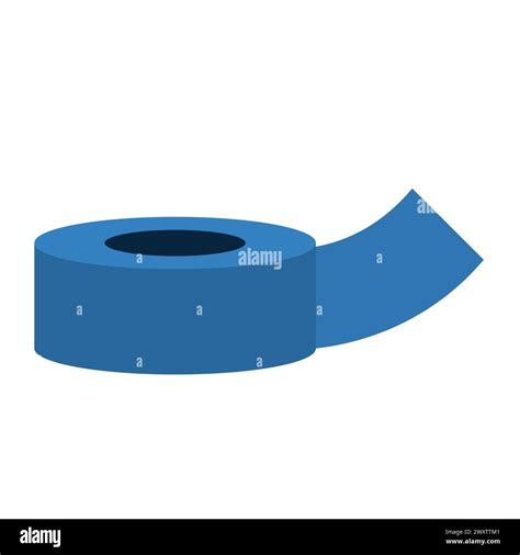 Electrician Insulation Tape Electrician Tools Electrician Equipment Flat Vector Illustration