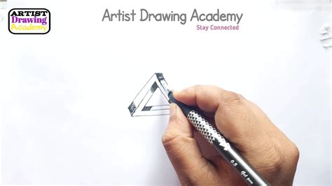 How To Draw A 3d Triangle সহজে ৩ডি ত্রিভুজ আঁকতে শিখে নাও মজার মজার ভিডিও পেতে লাইক দাও By